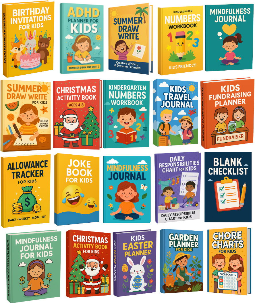 Ultimate Kids Life Planner Mega Bundle: 4000+ Pages | Unrestricted PLR